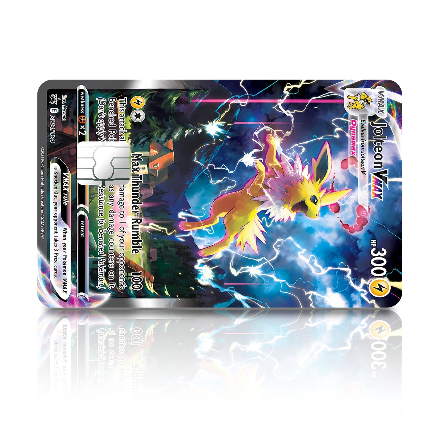 Pokemon Rare Jolteon Card Credit Card Credit Card & Debit Card Skin ...