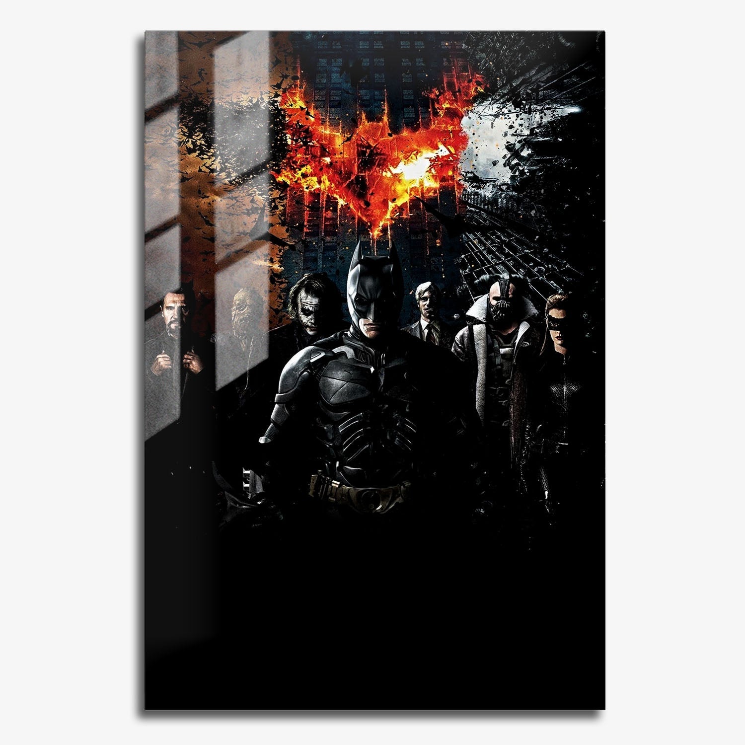 Christopher Nolans Batman Triology Metal Poster Movie Metal Poster ...