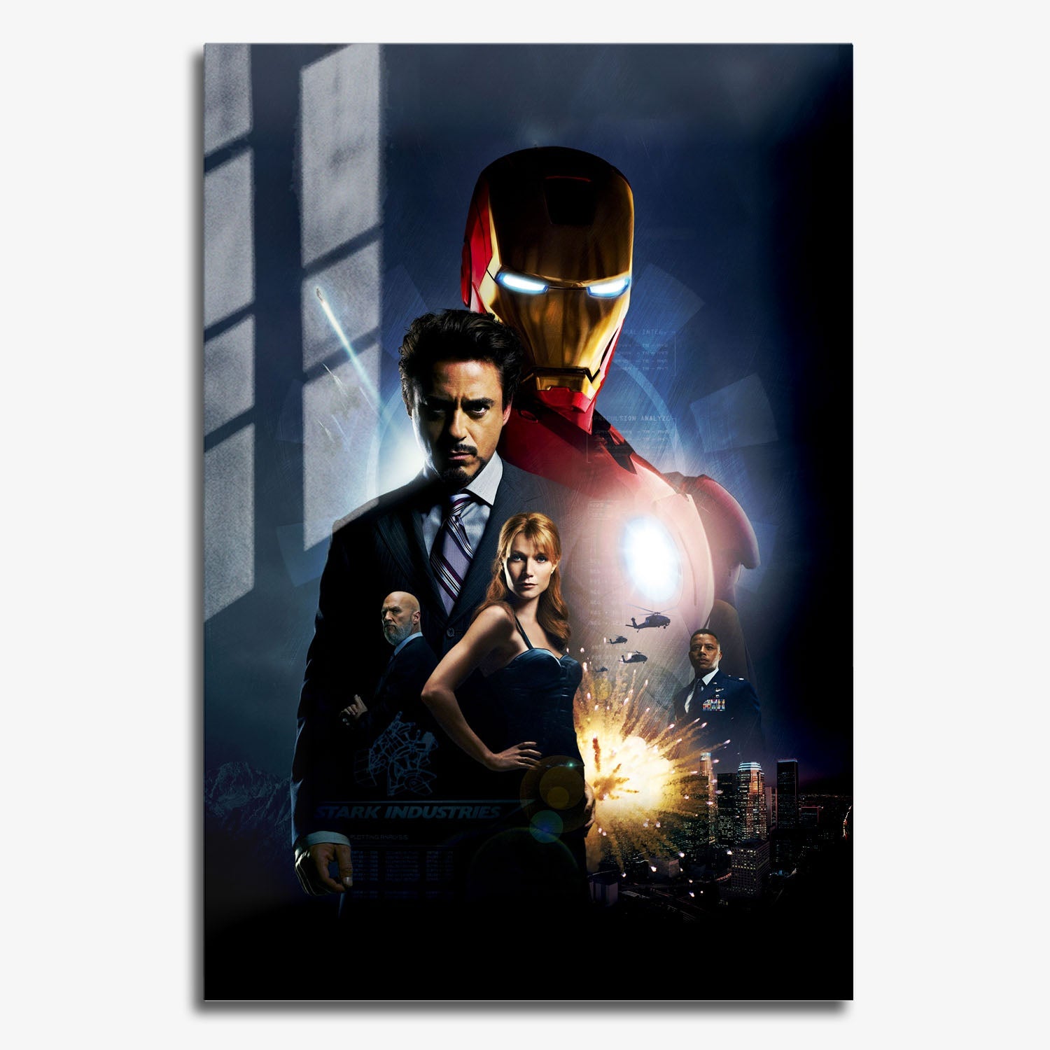 Iron Man Textless Metal Poster Movie Metal Poster – Flex Design Store