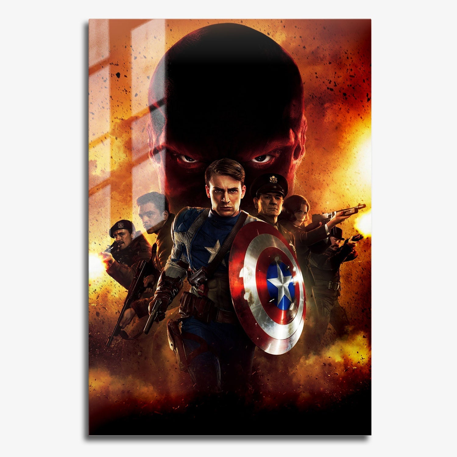 Captain America The First Avenger Textless Metal Poster Movie Metal ...