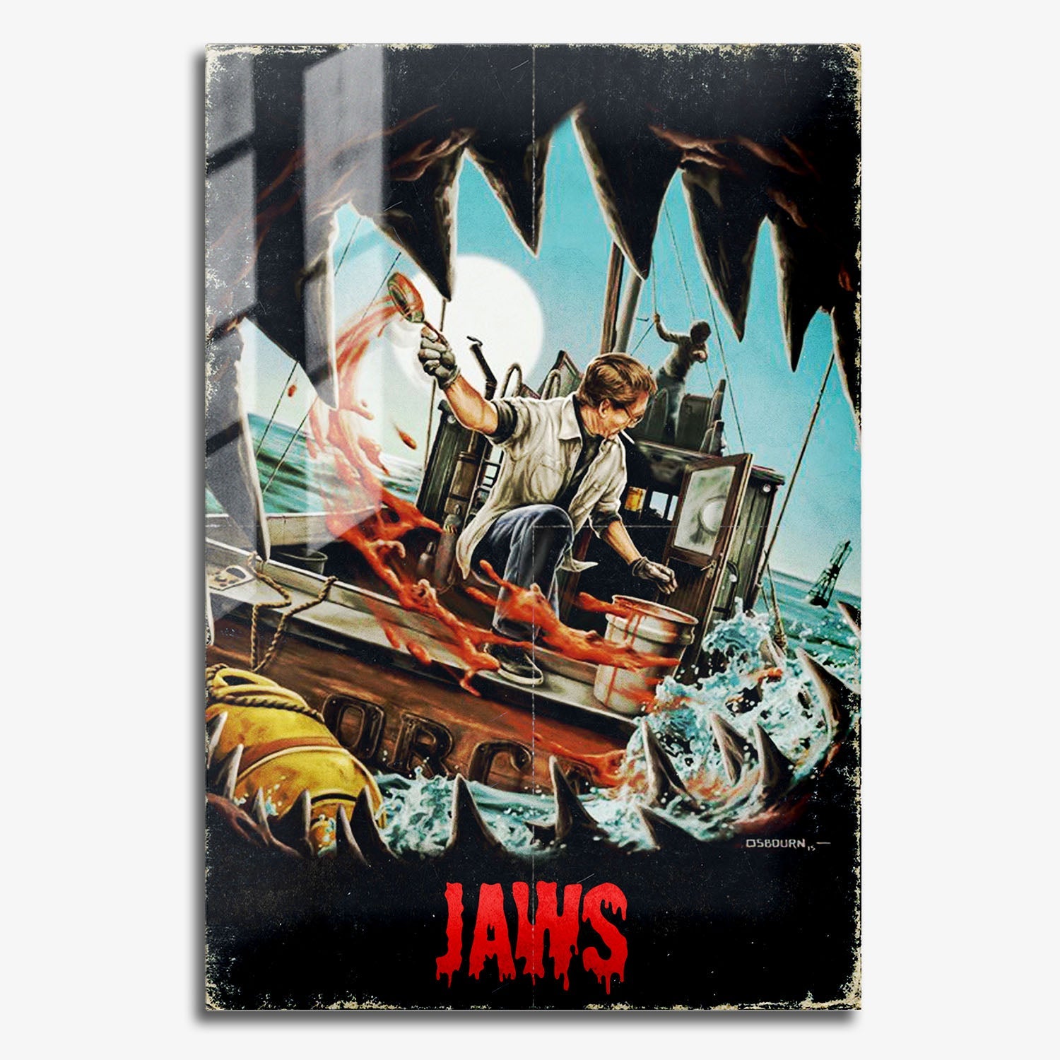 Jaws Theatrical Metal Poster Movie Metal Poster – Flex Design Store