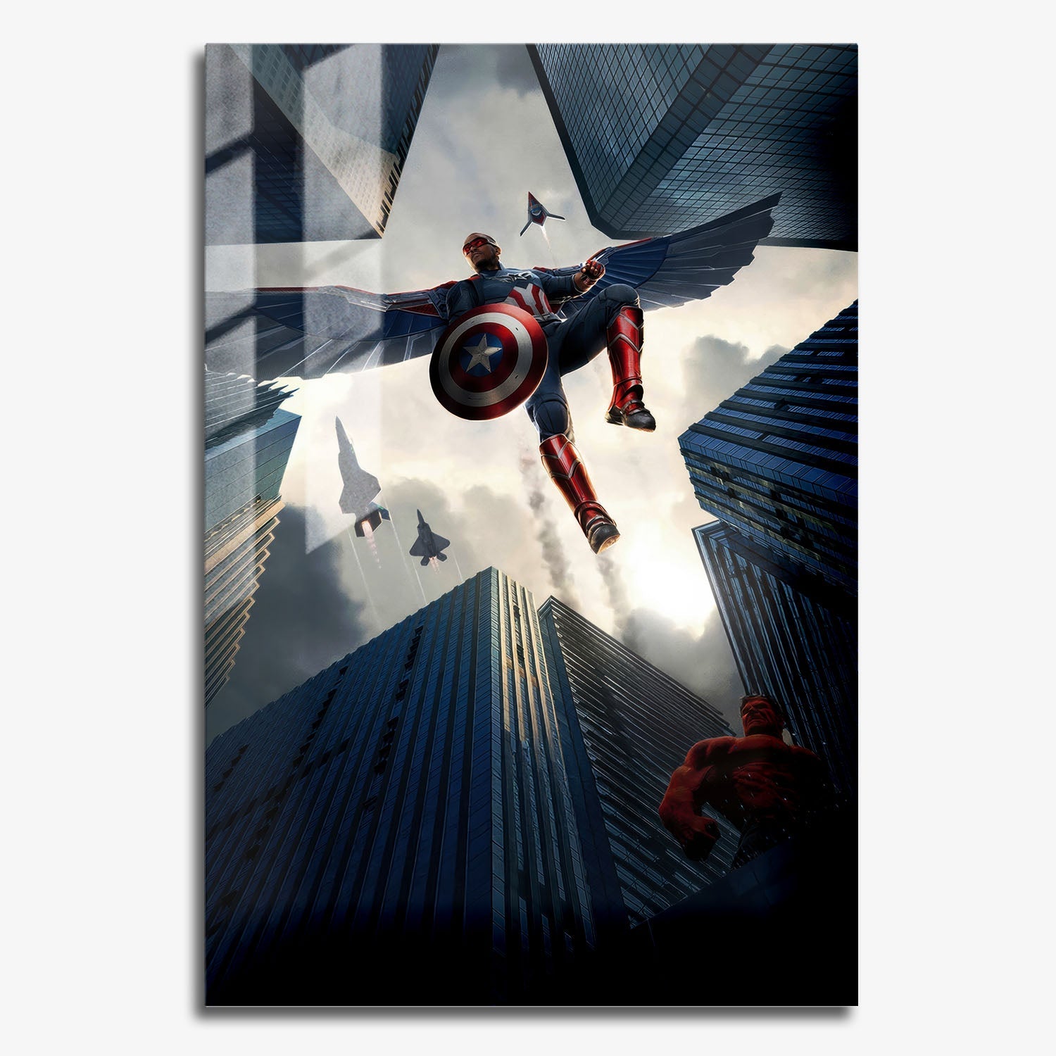 Captain America Brave New World Textless Metal Poster Movie Metal ...