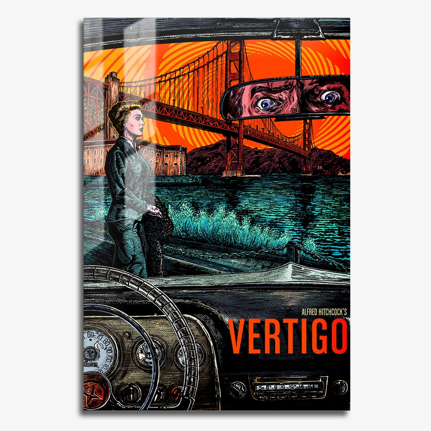 Vertigo Cartoon Metal Poster Movie Metal Poster – Flex Design Store