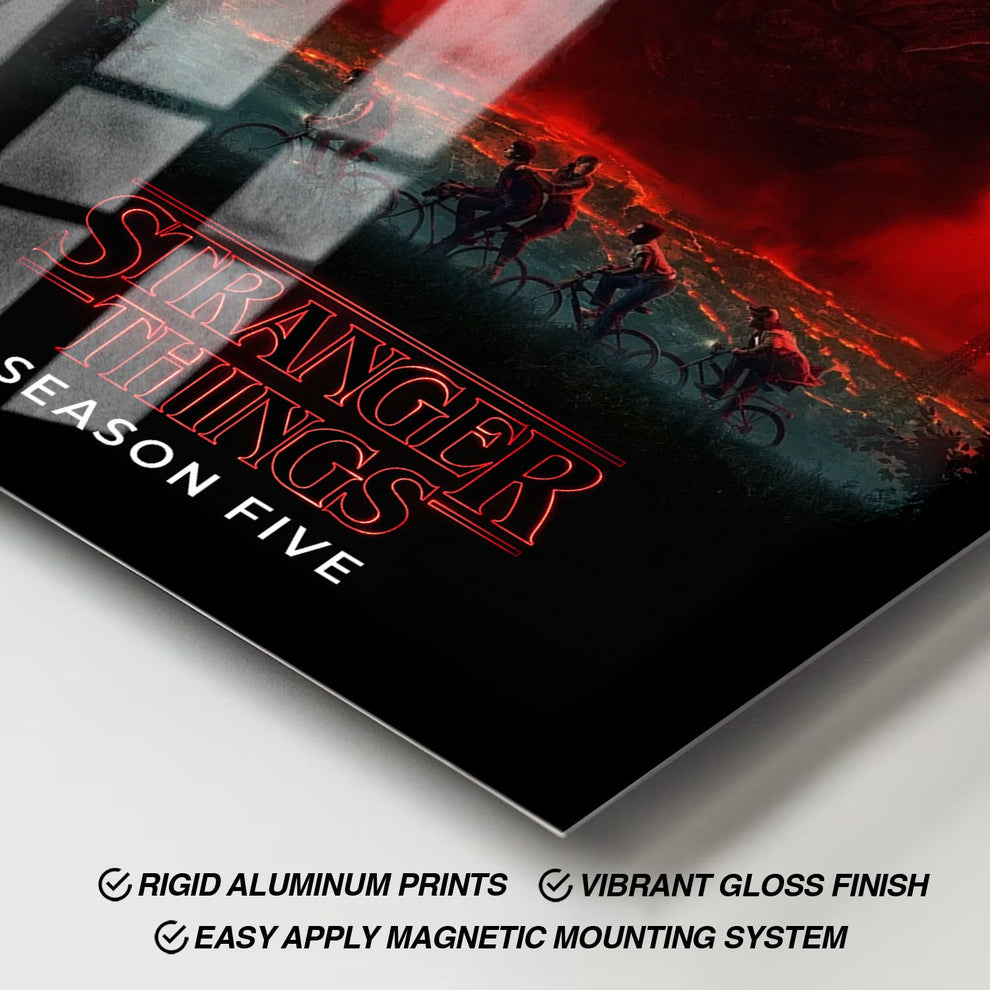 Stranger Things Season 5 Metal Poster TV Show Metal Poster – Flex ...