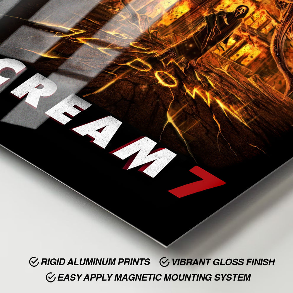 Scream 7 Cinematic Metal Poster Movie Metal Poster – Flex Design Store