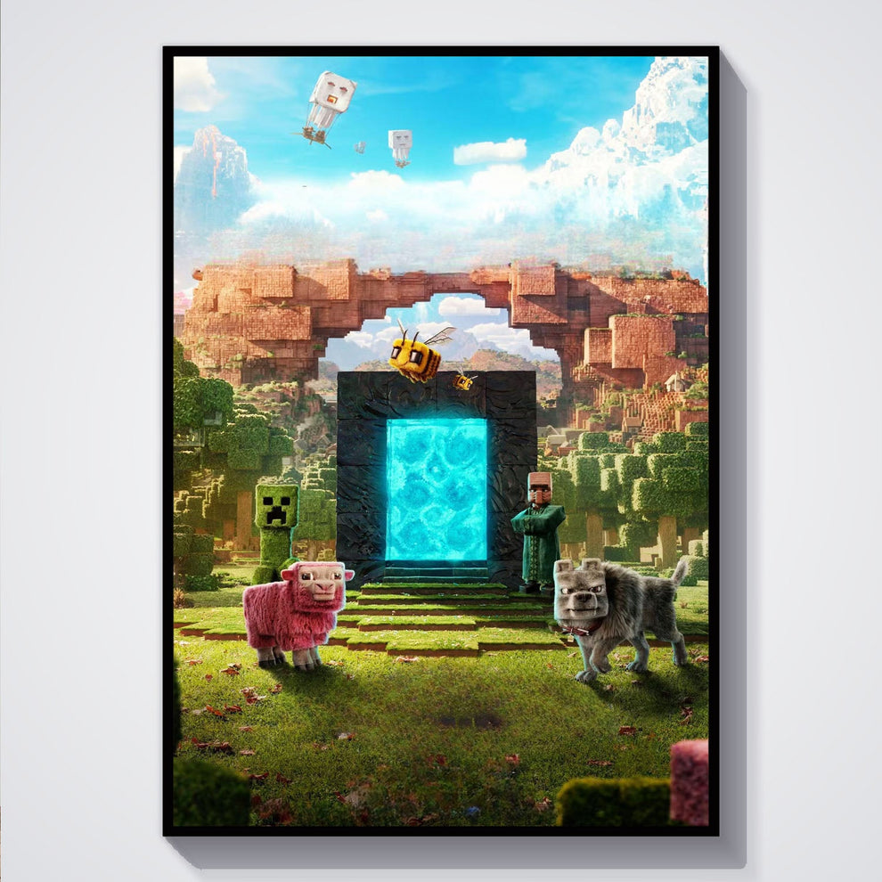 A Minecraft Movie Textless Poster Movie Poster – Flex Design Store