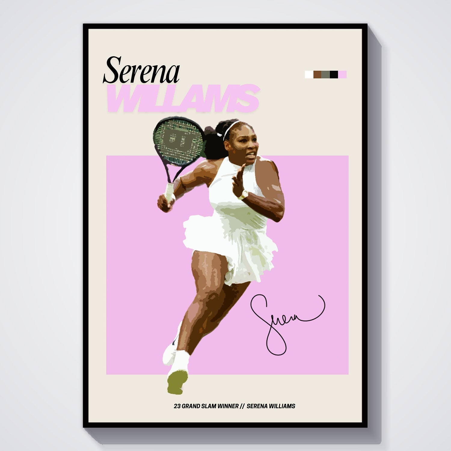 Serena Williams FlexM Poster Poster – Flex Design Store