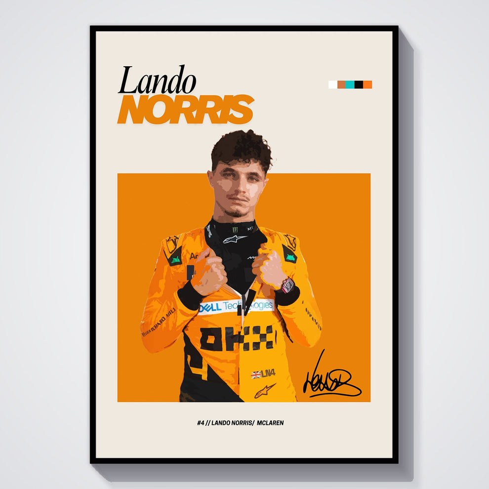 Lando Norris McLaren F1 FlexM Poster Poster – Flex Design Store