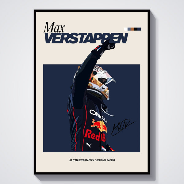 Max Verstappen Red Bull F1 FlexM Poster Poster – Flex Design Store