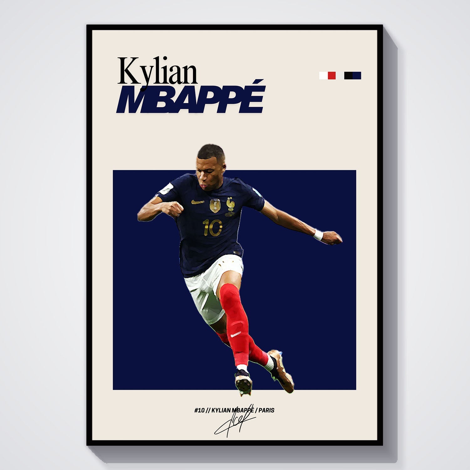 Kylian Mbappe FlexM Poster Poster – Flex Design Store