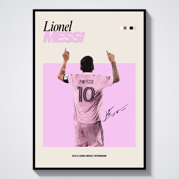 Lionel Messi Inter Miami FlexM Poster Poster – Flex Design Store