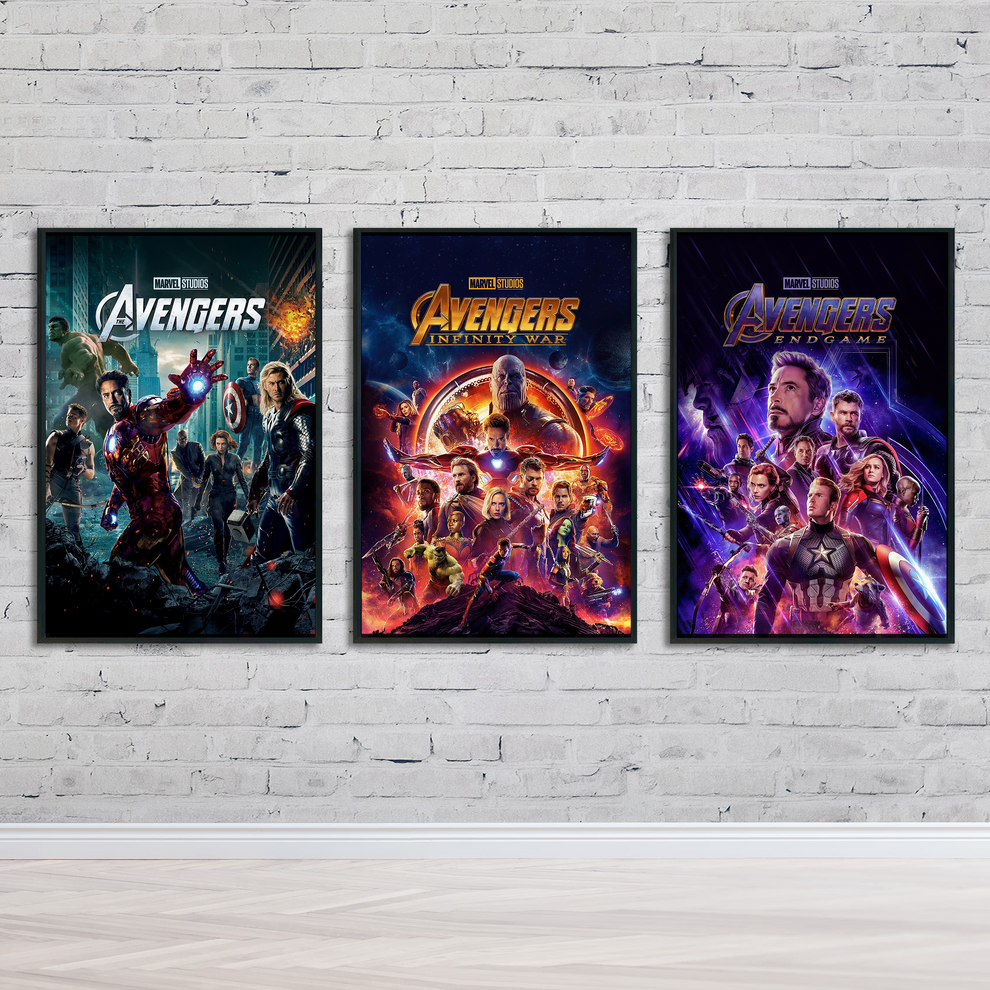Marvel Avengers MCU Poster Set Poster Set – Flex Design Store